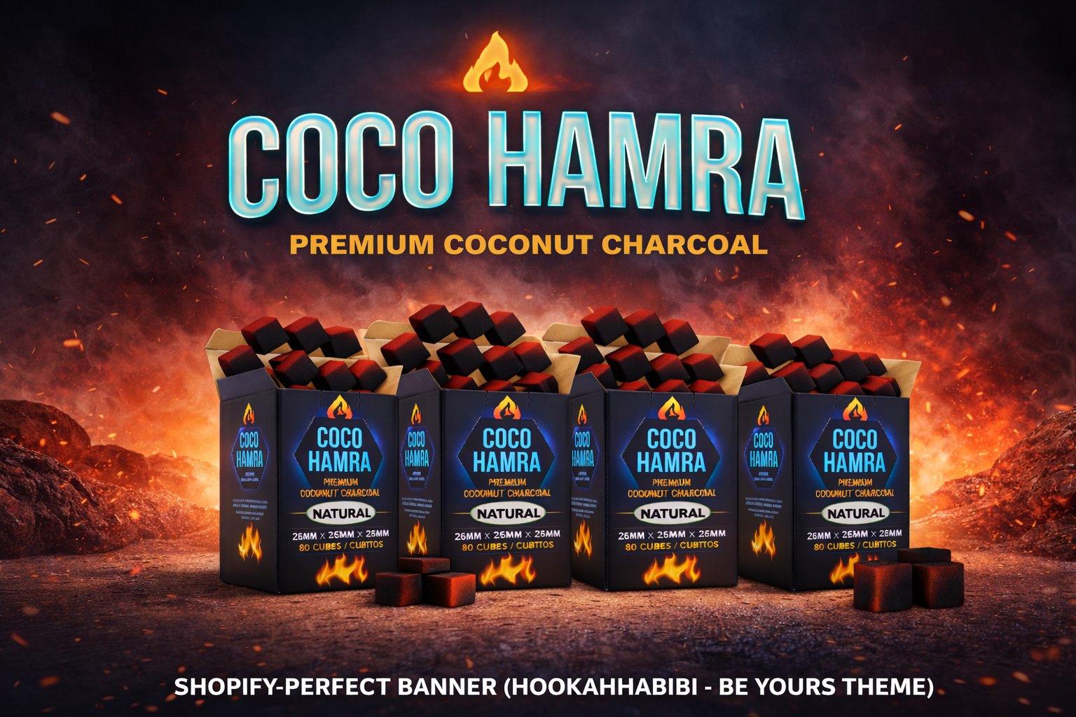 Coco Hamra Charcoal | Premium Coconut Hookah Charcoal Collection ...